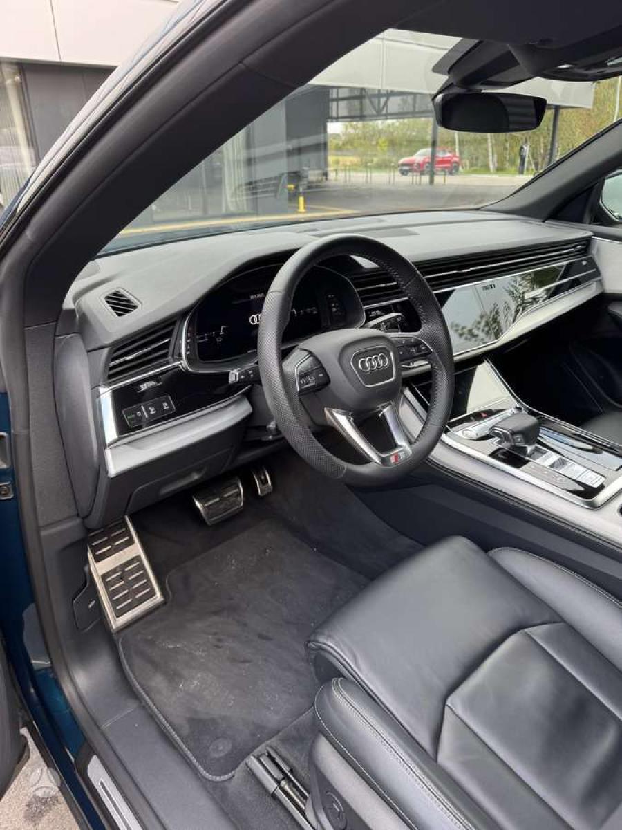 Zils Audi Q8 2020 Klaipėda, ar dzinēja tilpumu 2.97 L un nobraukumu 83 tūkst. km par 47500 €, foto 9 vietnē AUTOMOTO.COM.LV