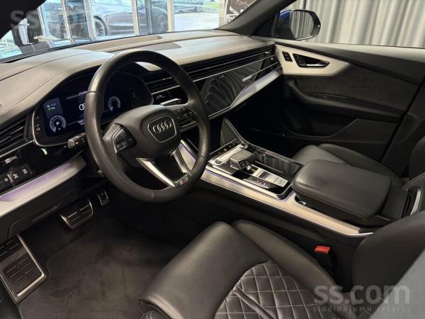 Blue Audi Q8 2022 in Riga, with an engine capacity of 3.00 L and mileage of 107 thousand km for 58900 €, photo 11 on AUTOMOTO.COM.LV