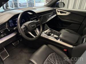 Blue Audi Q8 2022 in Riga, with an engine capacity of 3.00 L and mileage of 107 thousand km for 58900 €, photo 11 on AUTOMOTO.COM.LV