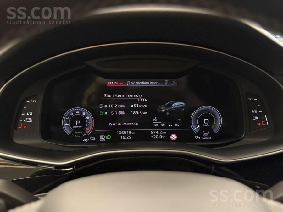 Blue Audi Q8 2022 in Riga, with an engine capacity of 3.00 L and mileage of 107 thousand km for 58900 €, photo 14 on AUTOMOTO.COM.LV