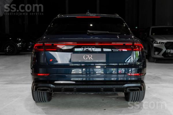 Zils Audi Q8 2024 Rīga, ar dzinēja tilpumu 3.00 L un nobraukumu 27 tūkst. km par 84500 €, foto 4 vietnē AUTOMOTO.COM.LV