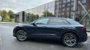Zils Audi Q8 2024 Rīga, ar dzinēja tilpumu 3.00 L un nobraukumu 31 tūkst. km par 72100 €, foto  vietnē AUTOMOTO.COM.LV