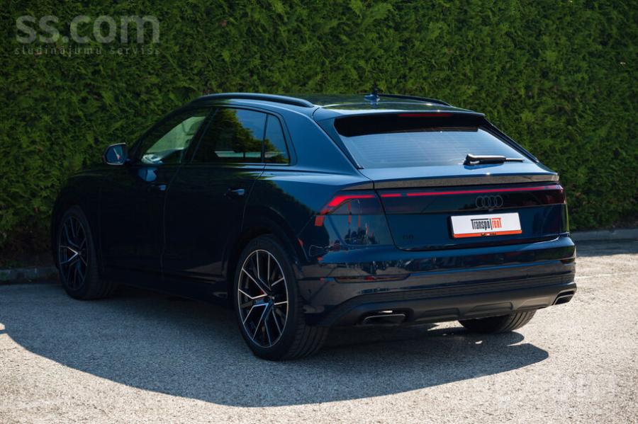 Zils Audi Q8 2024 Rīga, ar dzinēja tilpumu 3.00 L un nobraukumu 48 tūkst. km par 69900 €, foto 4 vietnē AUTOMOTO.COM.LV