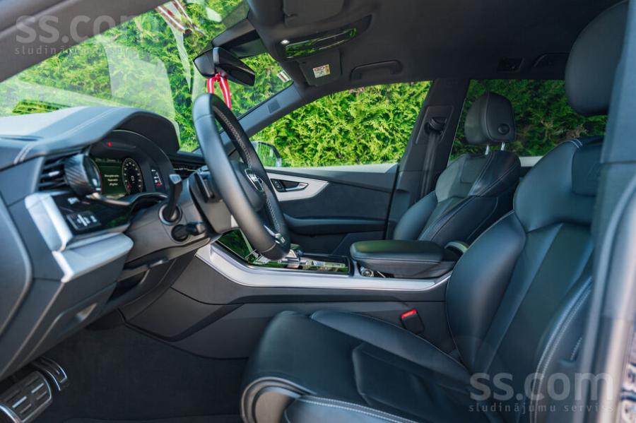 Zils Audi Q8 2024 Rīga, ar dzinēja tilpumu 3.00 L un nobraukumu 48 tūkst. km par 69900 €, foto 15 vietnē AUTOMOTO.COM.LV