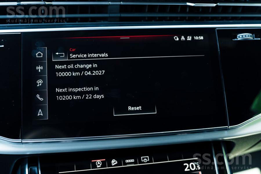 Zils Audi Q8 2024 Rīga, ar dzinēja tilpumu 3.00 L un nobraukumu 48 tūkst. km par 69900 €, foto 22 vietnē AUTOMOTO.COM.LV