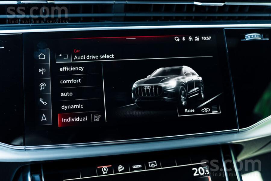 Zils Audi Q8 2024 Rīga, ar dzinēja tilpumu 3.00 L un nobraukumu 48 tūkst. km par 69900 €, foto 23 vietnē AUTOMOTO.COM.LV
