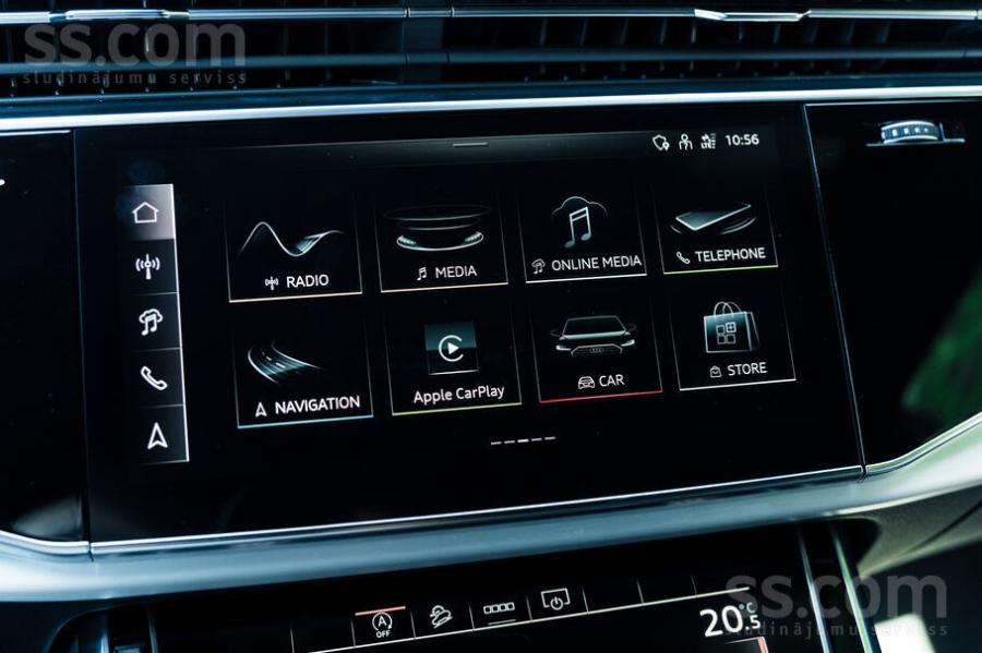 Zils Audi Q8 2024 Rīga, ar dzinēja tilpumu 3.00 L un nobraukumu 48 tūkst. km par 69900 €, foto 25 vietnē AUTOMOTO.COM.LV