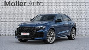 Zils Audi Q8 2024 Mārupe, ar dzinēja tilpumu 4.00 L un nobraukumu 0 tūkst. km par 119900 €, foto 1 vietnē AUTOMOTO.COM.LV