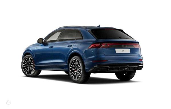 Blue Audi Q8 2025 in Vilnius, with an engine capacity of 3.00 L and mileage of 10 thousand km for 105000 €, photo 2 on AUTOMOTO.COM.LV