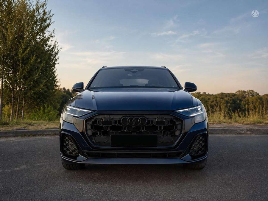 Blue Audi Q8 2026 in Vilnius, with an engine capacity of 3.00 L and mileage of 1 thousand km for 93500 €, photo 5 on AUTOMOTO.COM.LV