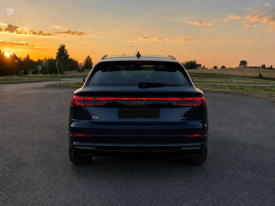 Blue Audi Q8 2026 in Vilnius, with an engine capacity of 3.00 L and mileage of 1 thousand km for 93500 €, photo 7 on AUTOMOTO.COM.LV