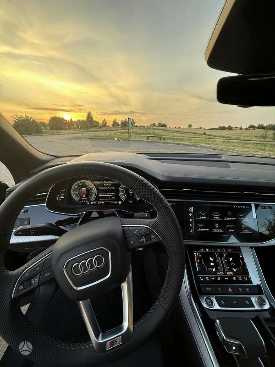 Blue Audi Q8 2026 in Vilnius, with an engine capacity of 3.00 L and mileage of 1 thousand km for 93500 €, photo 11 on AUTOMOTO.COM.LV