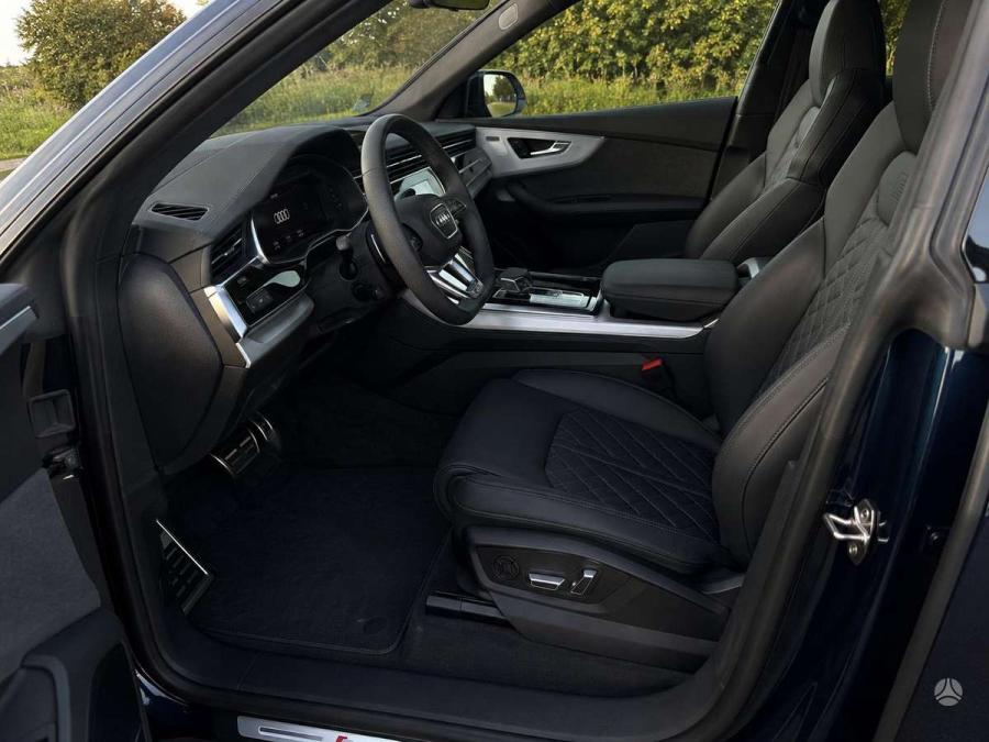 Blue Audi Q8 2026 in Vilnius, with an engine capacity of 3.00 L and mileage of 1 thousand km for 93500 €, photo 15 on AUTOMOTO.COM.LV