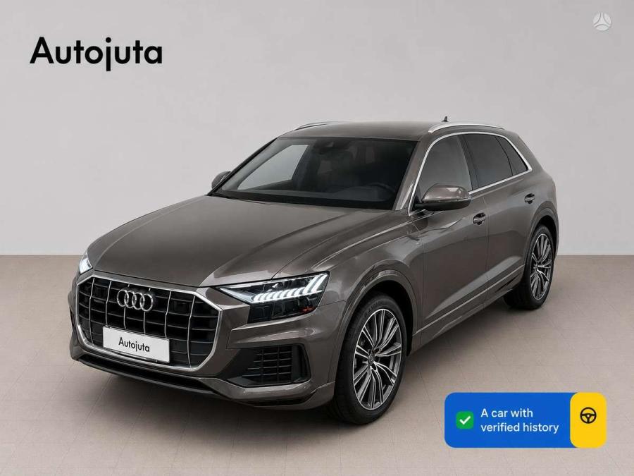 Brūns Audi Q8 2018 Kauņa, ar dzinēja tilpumu 2.97 L un nobraukumu 112 tūkst. km par 40800 €, foto 1 vietnē AUTOMOTO.COM.LV
