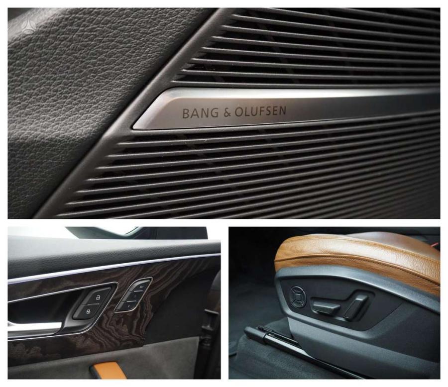 Brown Audi Q8 2019 in Vilnius, with an engine capacity of 2.97 L and mileage of 158 thousand km for 42900 €, photo 14 on AUTOMOTO.COM.LV