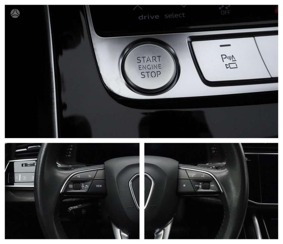 Brown Audi Q8 2019 in Vilnius, with an engine capacity of 2.97 L and mileage of 158 thousand km for 42900 €, photo 16 on AUTOMOTO.COM.LV