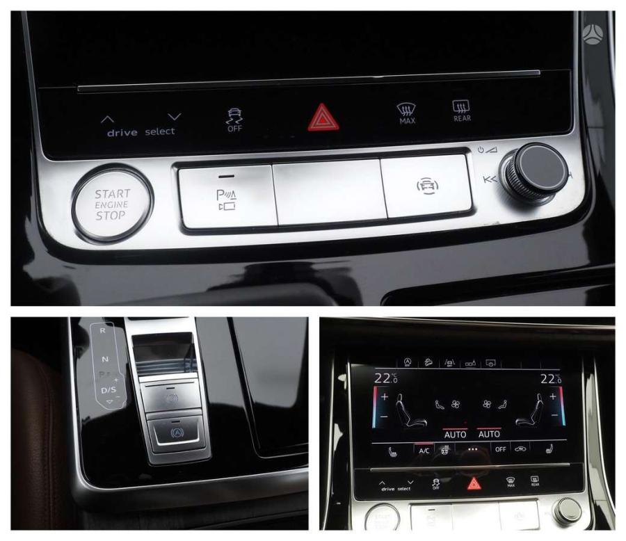Brown Audi Q8 2019 in Vilnius, with an engine capacity of 2.97 L and mileage of 158 thousand km for 42900 €, photo 20 on AUTOMOTO.COM.LV