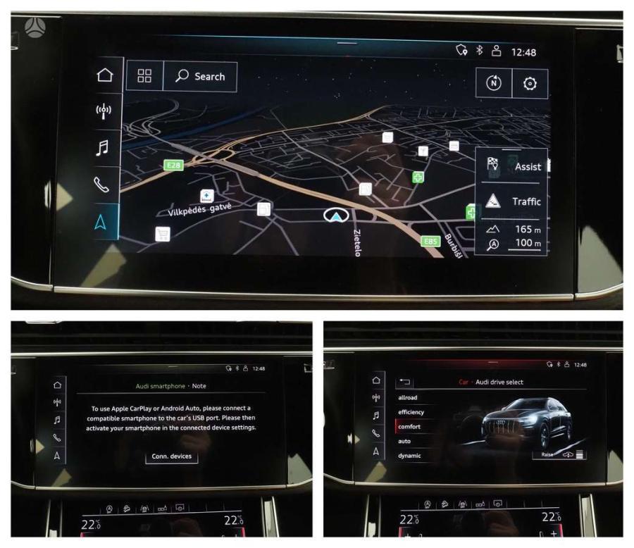 Brown Audi Q8 2019 in Vilnius, with an engine capacity of 2.97 L and mileage of 158 thousand km for 42900 €, photo 22 on AUTOMOTO.COM.LV