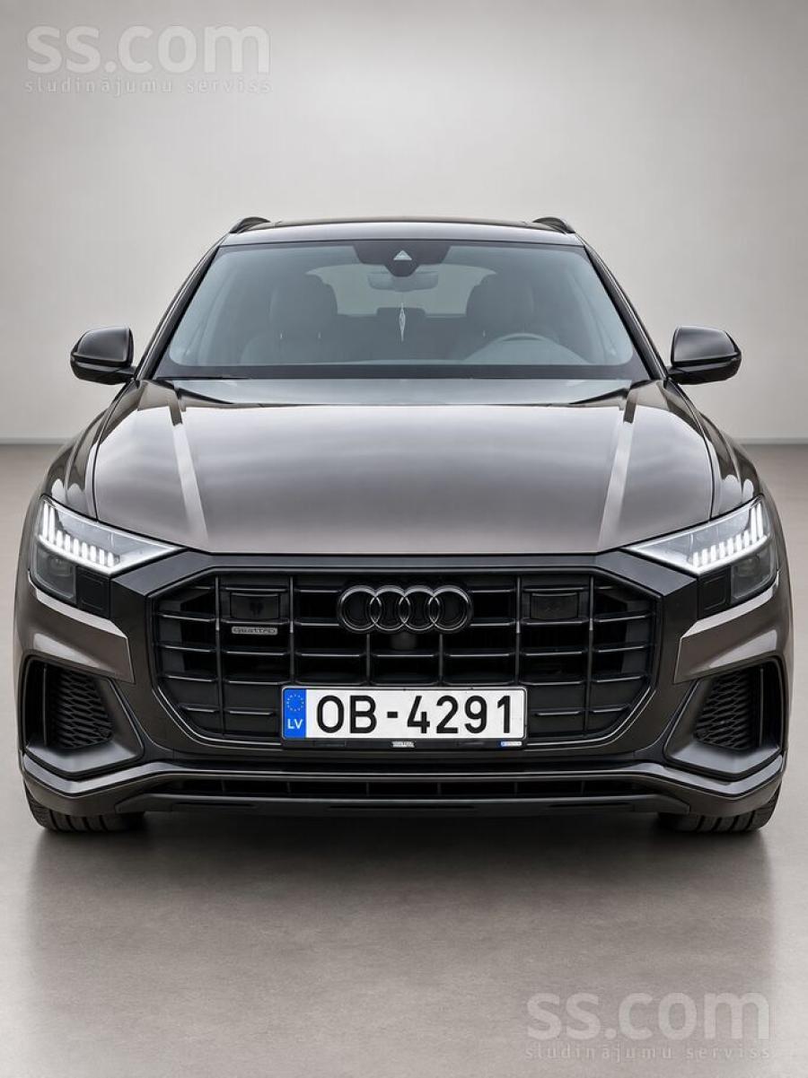 Brown Audi Q8 2019 in Riga, with an engine capacity of 3.00 L and mileage of 125 thousand km for 42000 €, photo 1 on AUTOMOTO.COM.LV