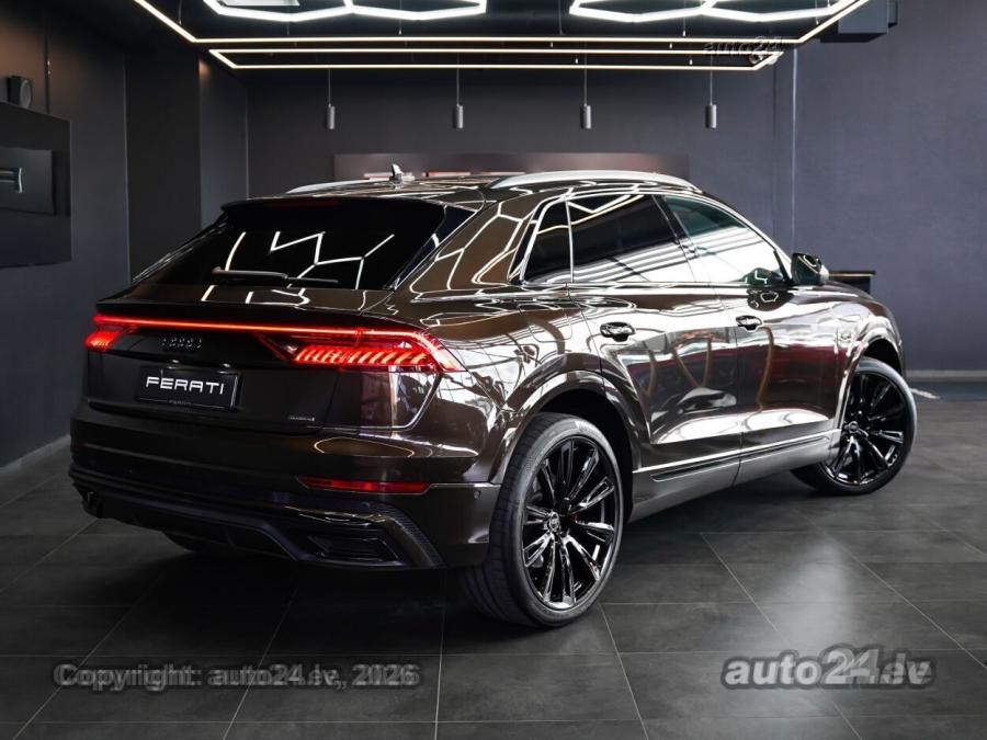 Brown Audi Q8 2023 in Tallinn, with an engine capacity of 3.00 L and mileage of 35 thousand km for 67500 €, photo 1 on AUTOMOTO.COM.LV