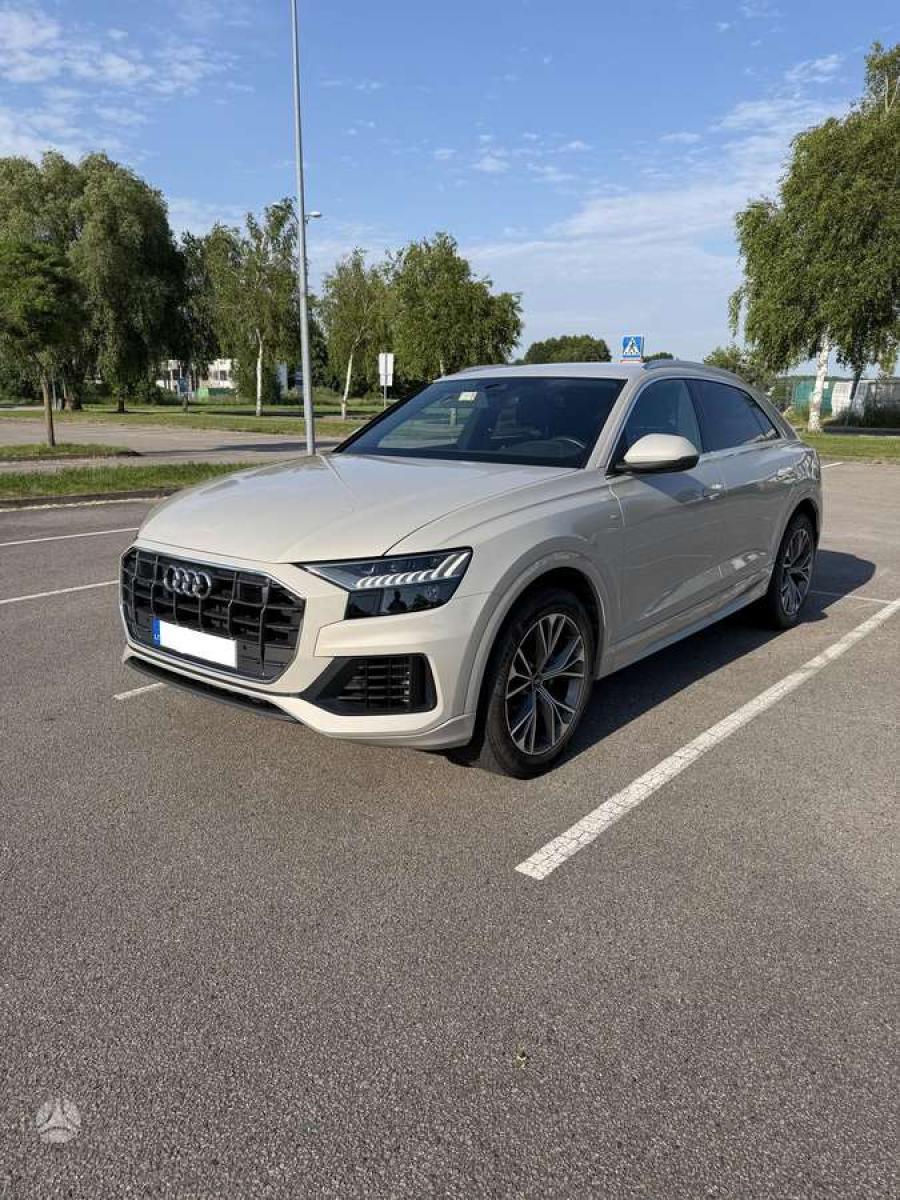 Brown Audi Q8 2023 in Palanga, with an engine capacity of 3.00 L and mileage of 56 thousand km for 55000 €, photo 6 on AUTOMOTO.COM.LV