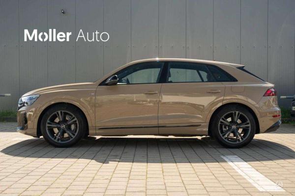 Brown Audi Q8 2025 in Vilnius, with an engine capacity of 3.00 L and mileage of 28 thousand km for 78400 €, photo 2 on AUTOMOTO.COM.LV