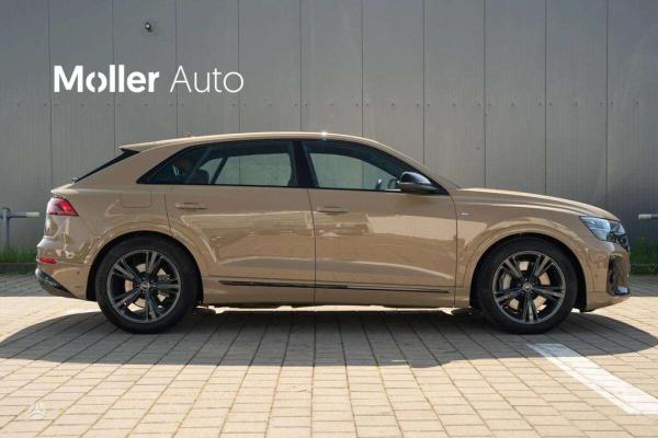 Brown Audi Q8 2025 in Vilnius, with an engine capacity of 3.00 L and mileage of 28 thousand km for 78400 €, photo 6 on AUTOMOTO.COM.LV
