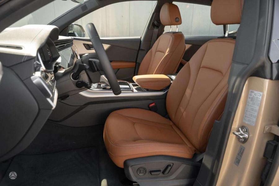 Brown Audi Q8 2025 in Vilnius, with an engine capacity of 3.00 L and mileage of 28 thousand km for 78400 €, photo 10 on AUTOMOTO.COM.LV