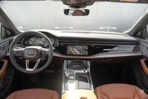 Brown Audi Q8 2025 in Vilnius, with an engine capacity of 3.00 L and mileage of 28 thousand km for 78400 €, photo 12 on AUTOMOTO.COM.LV