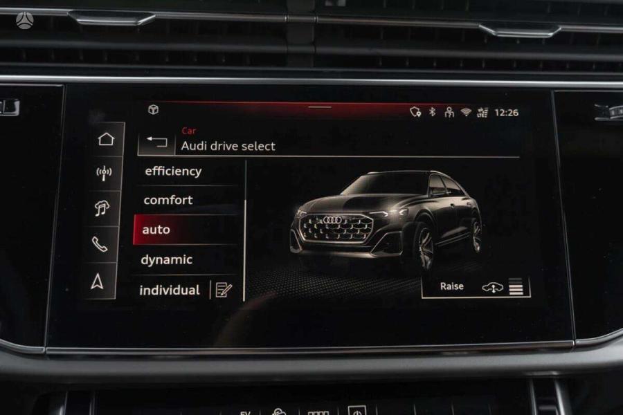 Brown Audi Q8 2025 in Vilnius, with an engine capacity of 3.00 L and mileage of 28 thousand km for 78400 €, photo 16 on AUTOMOTO.COM.LV