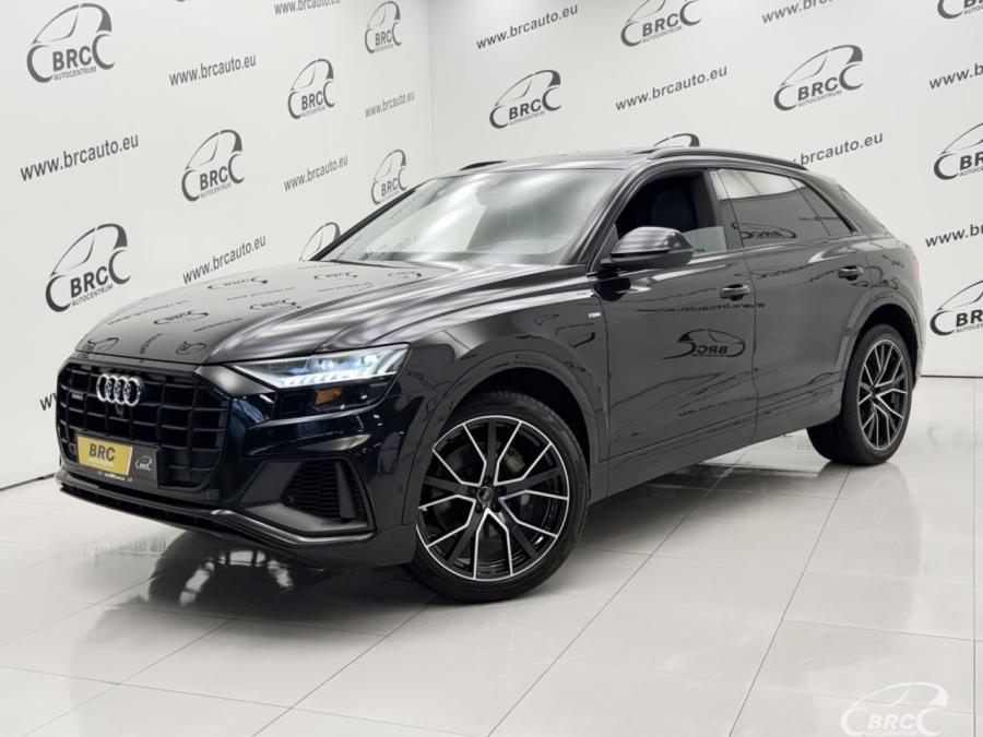 Audi Q8 2019 in Vilnius, with an engine capacity of 3.00 L and mileage of 61 thousand km for 42900 €, photo 1 on AUTOMOTO.COM.LV