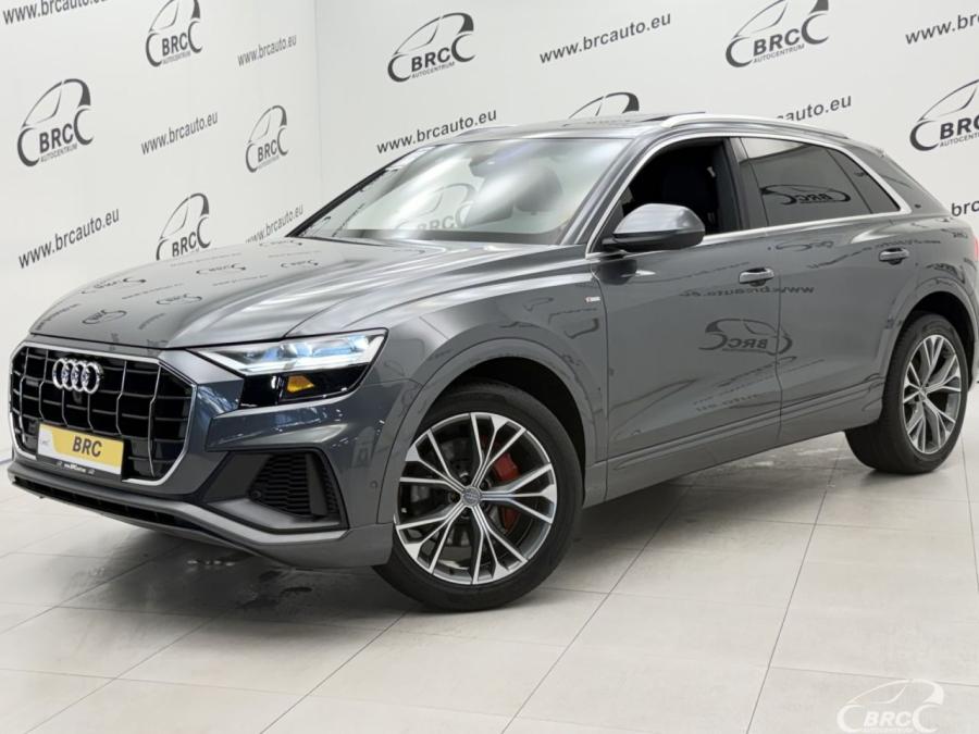 Audi Q8 2021 in Vilnius, with an engine capacity of 3.00 L and mileage of 63 thousand km for 49988 €, photo 1 on AUTOMOTO.COM.LV