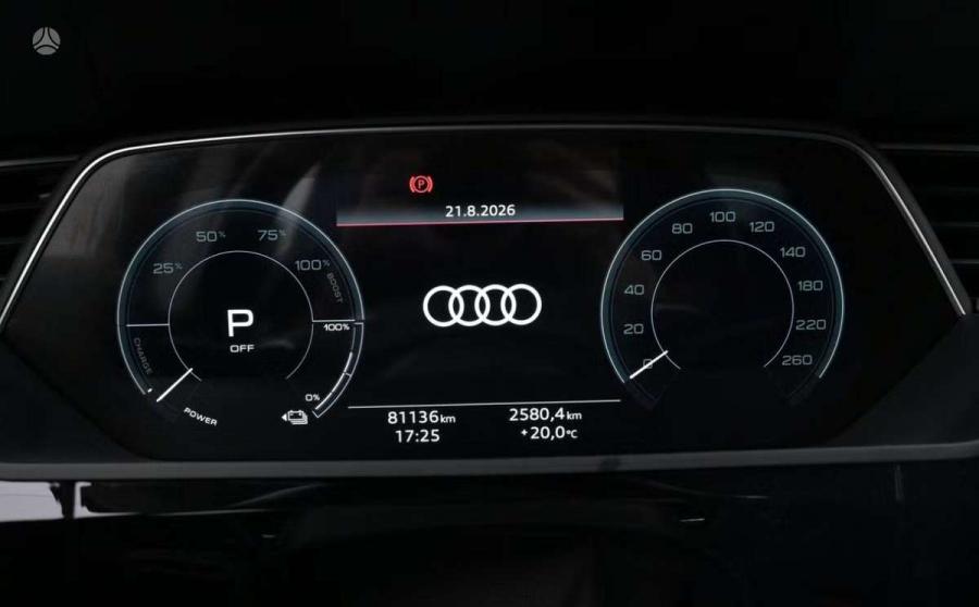 Black Audi Q8 e-tron 2023 in Vilnius, with an engine capacity of 0.00 L and mileage of 81 thousand km for 42700 €, photo 16 on AUTOMOTO.COM.LV