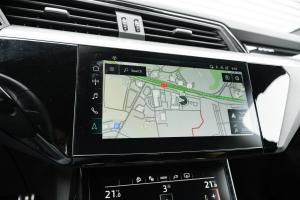 Grey Audi Q8 e-tron 2023 in Marupe, with an engine capacity of 0.00 L and mileage of 65 thousand km for 46600 €, photo 25 on AUTOMOTO.COM.LV