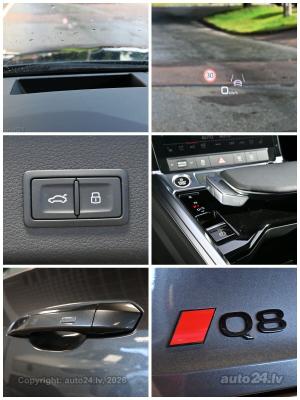 Grey Audi Q8 e-tron 2023 in Tallinn, with an engine capacity of 0.00 L and mileage of 70 thousand km for 51990 €, photo 12 on AUTOMOTO.COM.LV