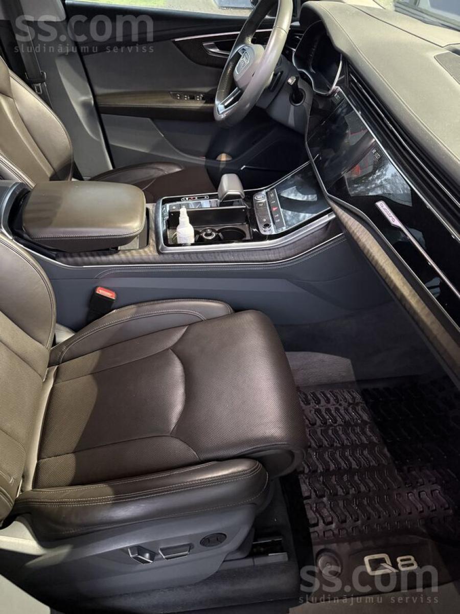Green Audi Q8 2018 in Riga, with an engine capacity of 3.00 L and mileage of 163 thousand km for 39300 €, photo 12 on AUTOMOTO.COM.LV