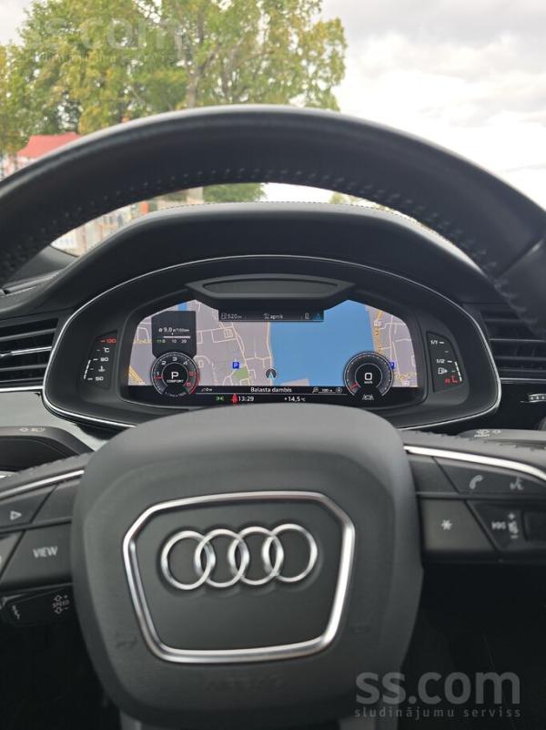 Pelēks Audi Q8 2019 Rīga, ar dzinēja tilpumu 3.00 L un nobraukumu 144 tūkst. km par 44390 €, foto 7 vietnē AUTOMOTO.COM.LV