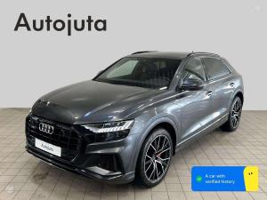 Pelēks Audi Q8 2018 Kauņa, ar dzinēja tilpumu 2.97 L un nobraukumu 151 tūkst. km par 37900 €, foto  vietnē AUTOMOTO.COM.LV
