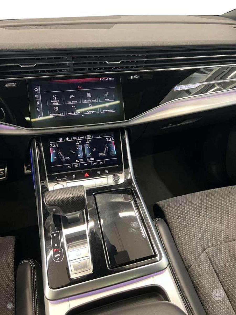 Pelēks Audi Q8 2018 Kauņa, ar dzinēja tilpumu 2.97 L un nobraukumu 151 tūkst. km par 37900 €, foto 12 vietnē AUTOMOTO.COM.LV