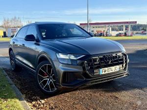Grey Audi Q8 2019 in Taurage, with an engine capacity of 2.97 L and mileage of 235 thousand km for 37900 €, photo 2 on AUTOMOTO.COM.LV