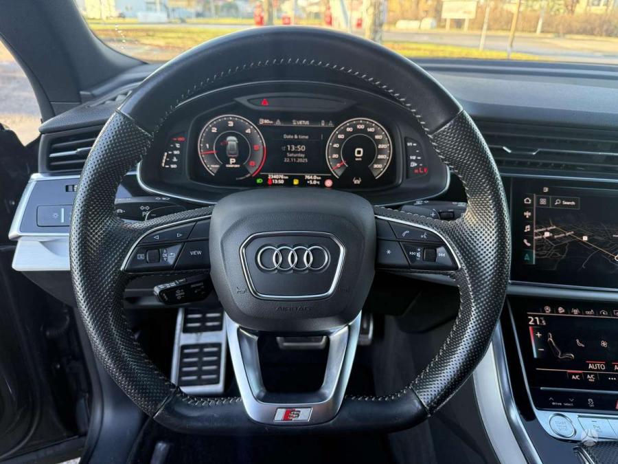 Grey Audi Q8 2019 in Taurage, with an engine capacity of 2.97 L and mileage of 235 thousand km for 37900 €, photo 23 on AUTOMOTO.COM.LV