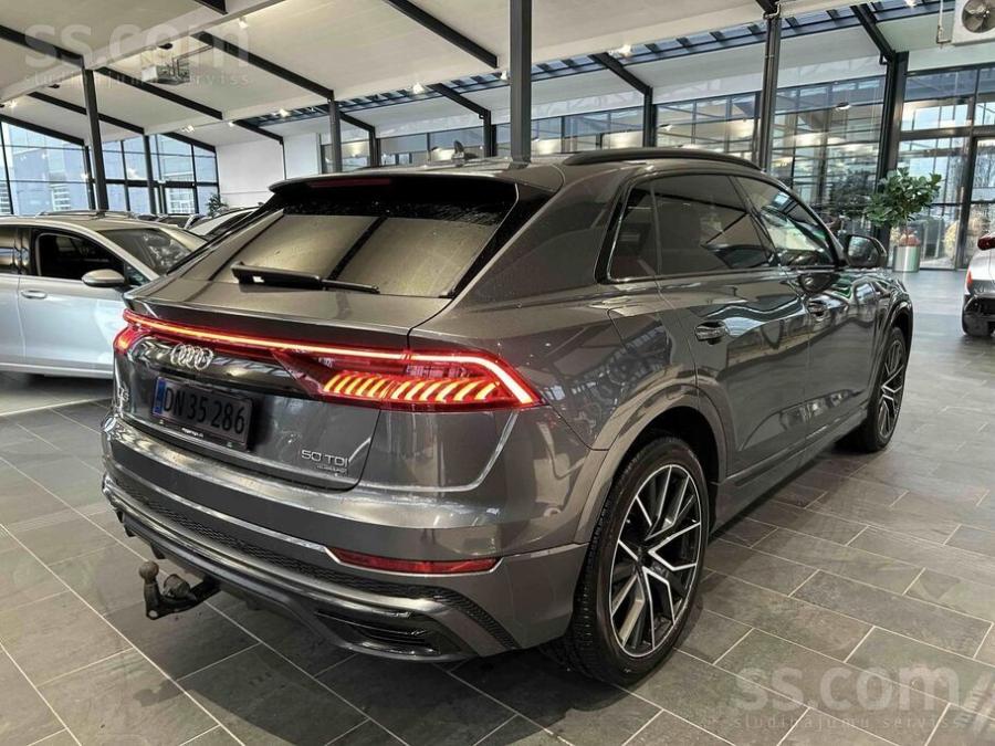 Pelēks Audi Q8 2019 Rīga, ar dzinēja tilpumu 3.00 L un nobraukumu 209 tūkst. km par 41600 €, foto 6 vietnē AUTOMOTO.COM.LV