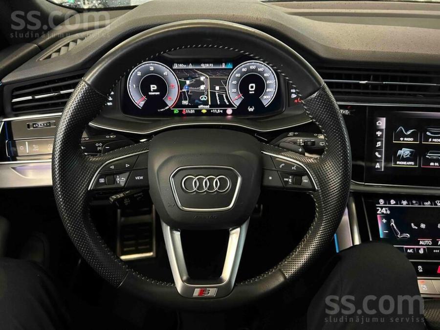 Pelēks Audi Q8 2019 Rīga, ar dzinēja tilpumu 3.00 L un nobraukumu 209 tūkst. km par 41600 €, foto 14 vietnē AUTOMOTO.COM.LV