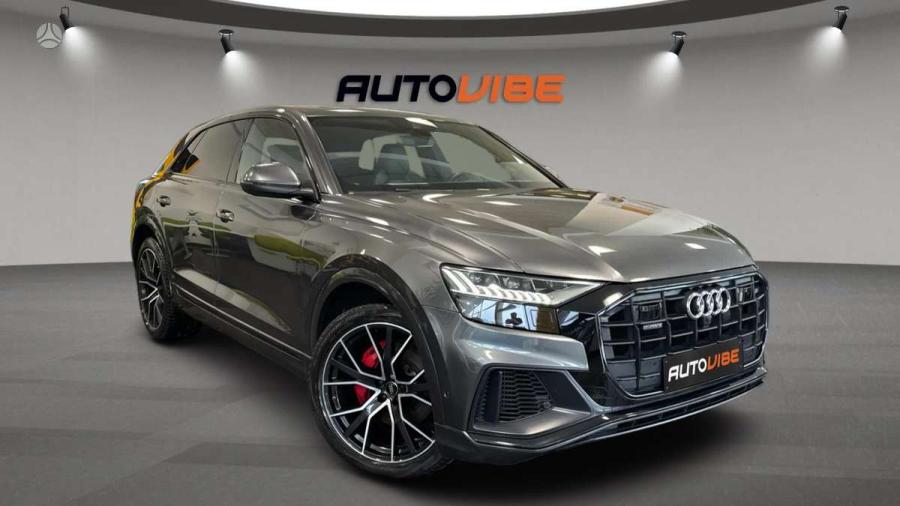 Grey Audi Q8 2019 in Vilnius, with an engine capacity of 3.00 L and mileage of 179 thousand km for 47777 €, photo 2 on AUTOMOTO.COM.LV