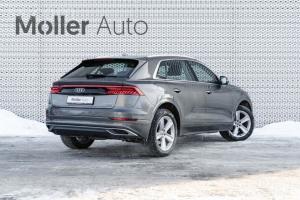 Grey Audi Q8 2019 in Riga, with an engine capacity of 3.00 L and mileage of 109 thousand km for 54900 €, photo 4 on AUTOMOTO.COM.LV