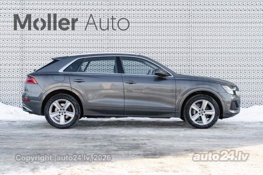 Pelēks Audi Q8 2019 Rīga, ar dzinēja tilpumu 3.00 L un nobraukumu 109 tūkst. km par 46600 €, foto 6 vietnē AUTOMOTO.COM.LV