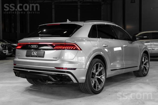 Pelēks Audi Q8 2019 Rīga, ar dzinēja tilpumu 3.00 L un nobraukumu 121 tūkst. km par 46500 €, foto 4 vietnē AUTOMOTO.COM.LV