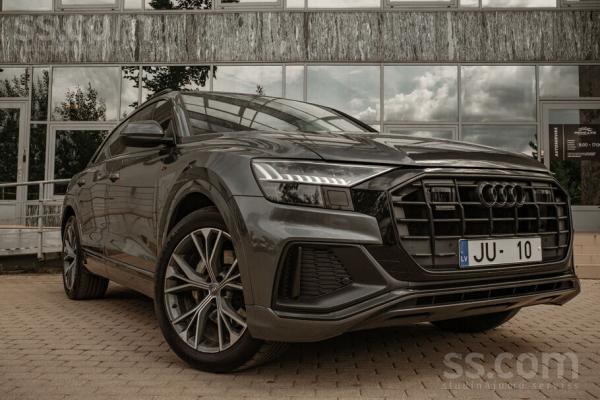 Grey Audi Q8 2019 in Riga, with an engine capacity of 3.00 L and mileage of 117 thousand km for 45000 €, photo 1 on AUTOMOTO.COM.LV