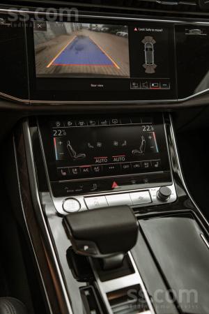 Grey Audi Q8 2019 in Riga, with an engine capacity of 3.00 L and mileage of 117 thousand km for 45000 €, photo 16 on AUTOMOTO.COM.LV