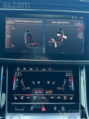 Grey Audi Q8 2019 in Riga, with an engine capacity of 3.00 L and mileage of 117 thousand km for 45000 €, photo 20 on AUTOMOTO.COM.LV